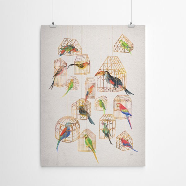 ClassicLiving Architectural Aviary by David Fleck - Poster Art Print | Wayfair.co.uk